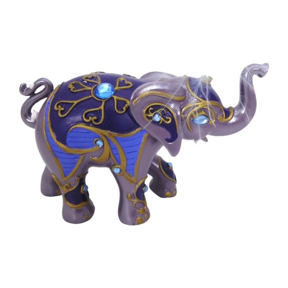 The Hamilton Collection | Accents | Purple Elephant Figurine Sparkling ...
